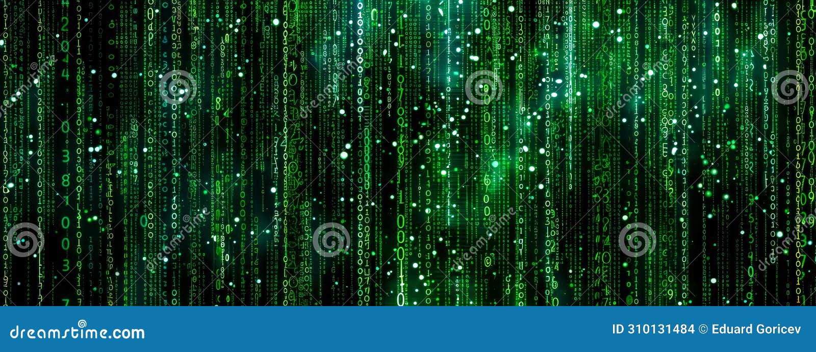 Digital Data Stream Matrix Background Stock Photo - Image of technology, futuristic: 310131484