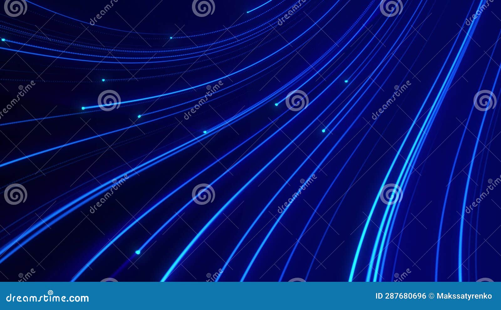 Digital Data Transfer in Network Animation Background, Technology and ...