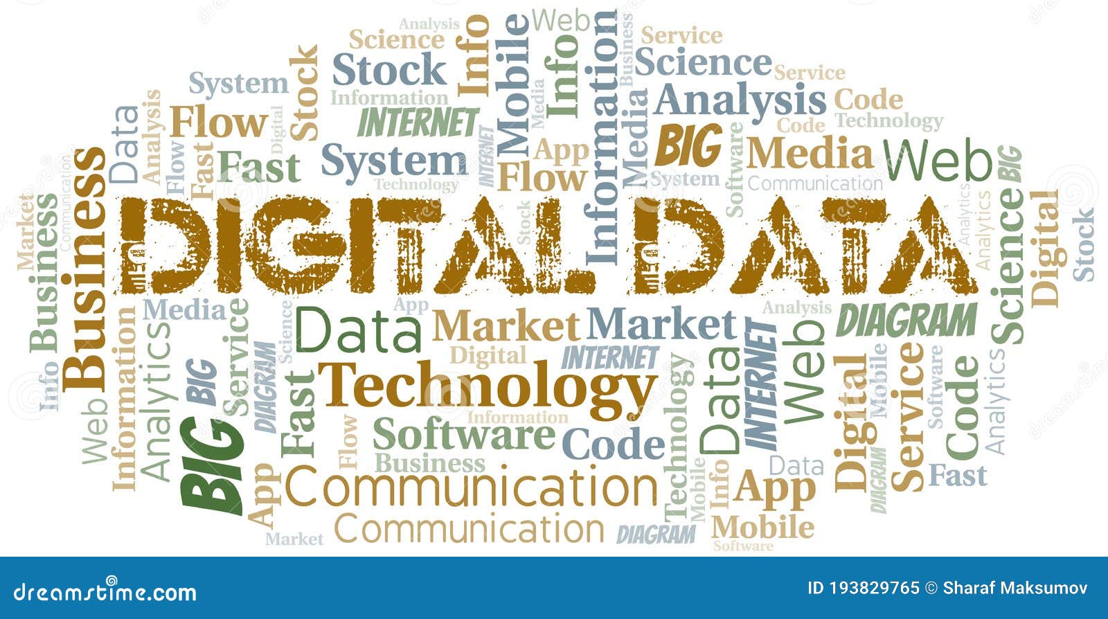 Digital Data Vector Word Cloud, Made with Text only. Stock Vector ... Digital Data Vector Word Cloud, Made with Text only. Stock Vector ...