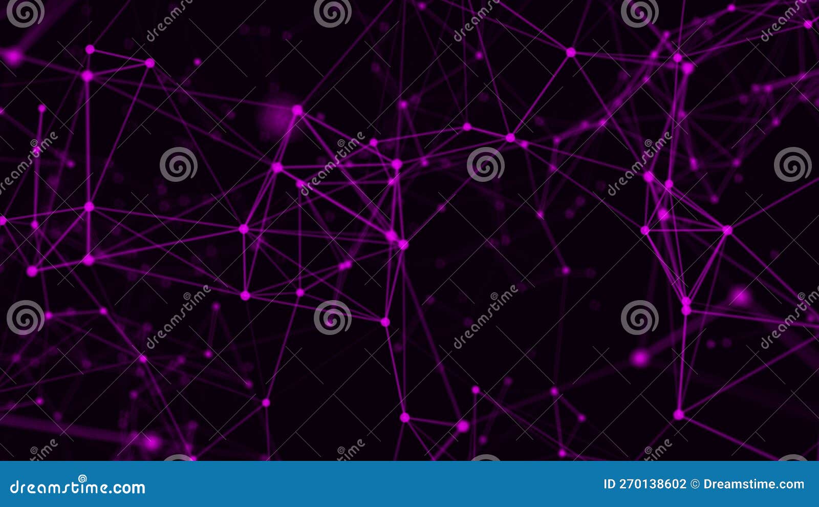 Digital Data Visualization. Vector Illustration. Plexus Fantasy Abstract Technology Stock ...