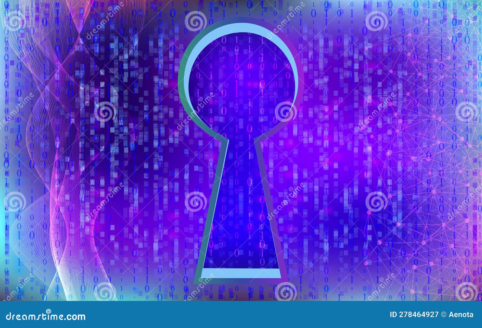Digital Data Web Security Background Stock Vector - Illustration of ...