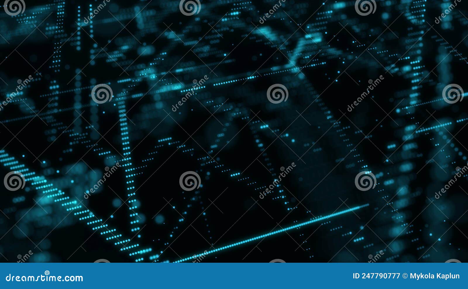 Digital Database Cyberspace Decoding Algorithms Hacked Software Cyber Security With Moving