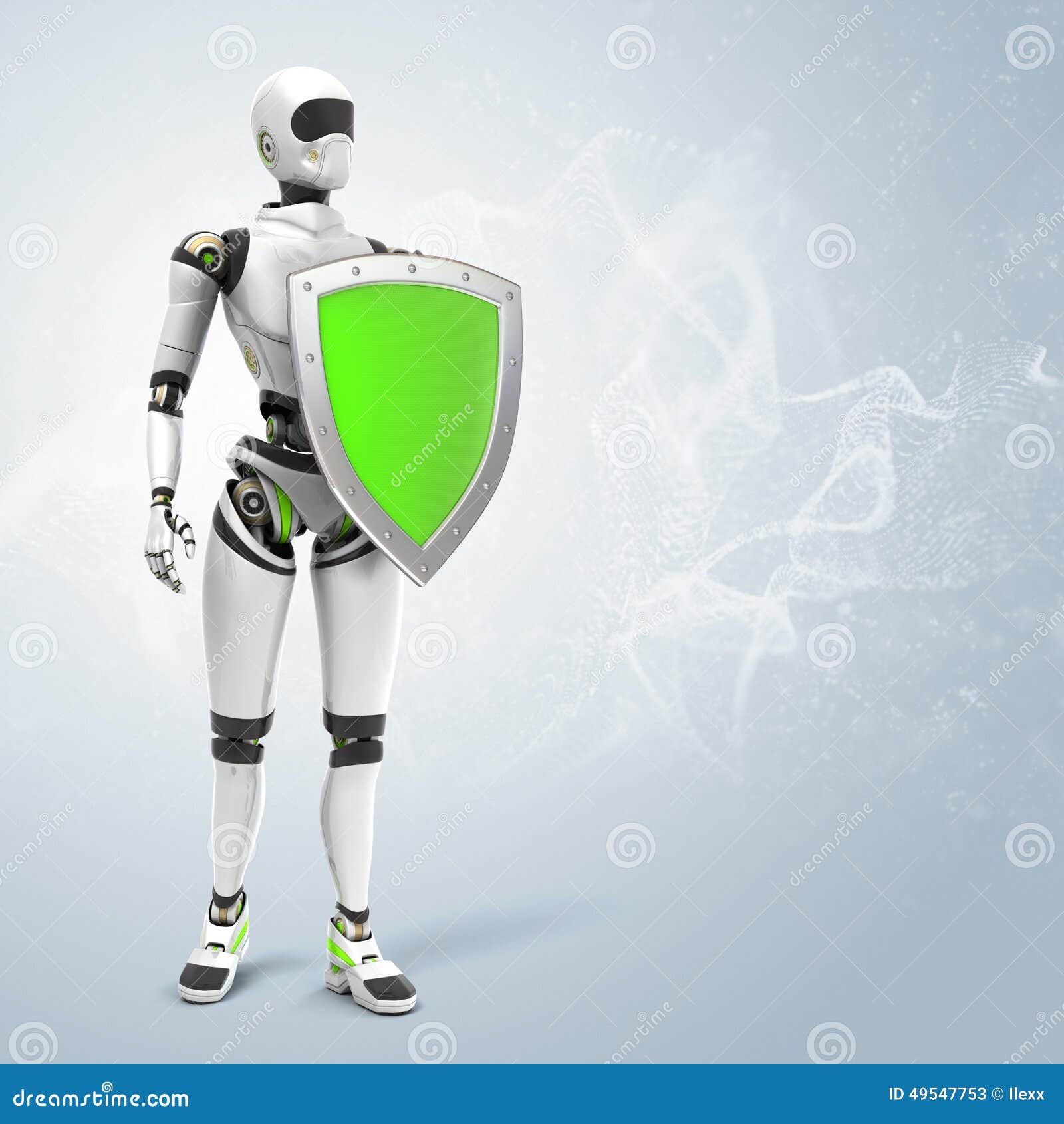 Digital defender stock illustration. Illustration of robot - 49547753