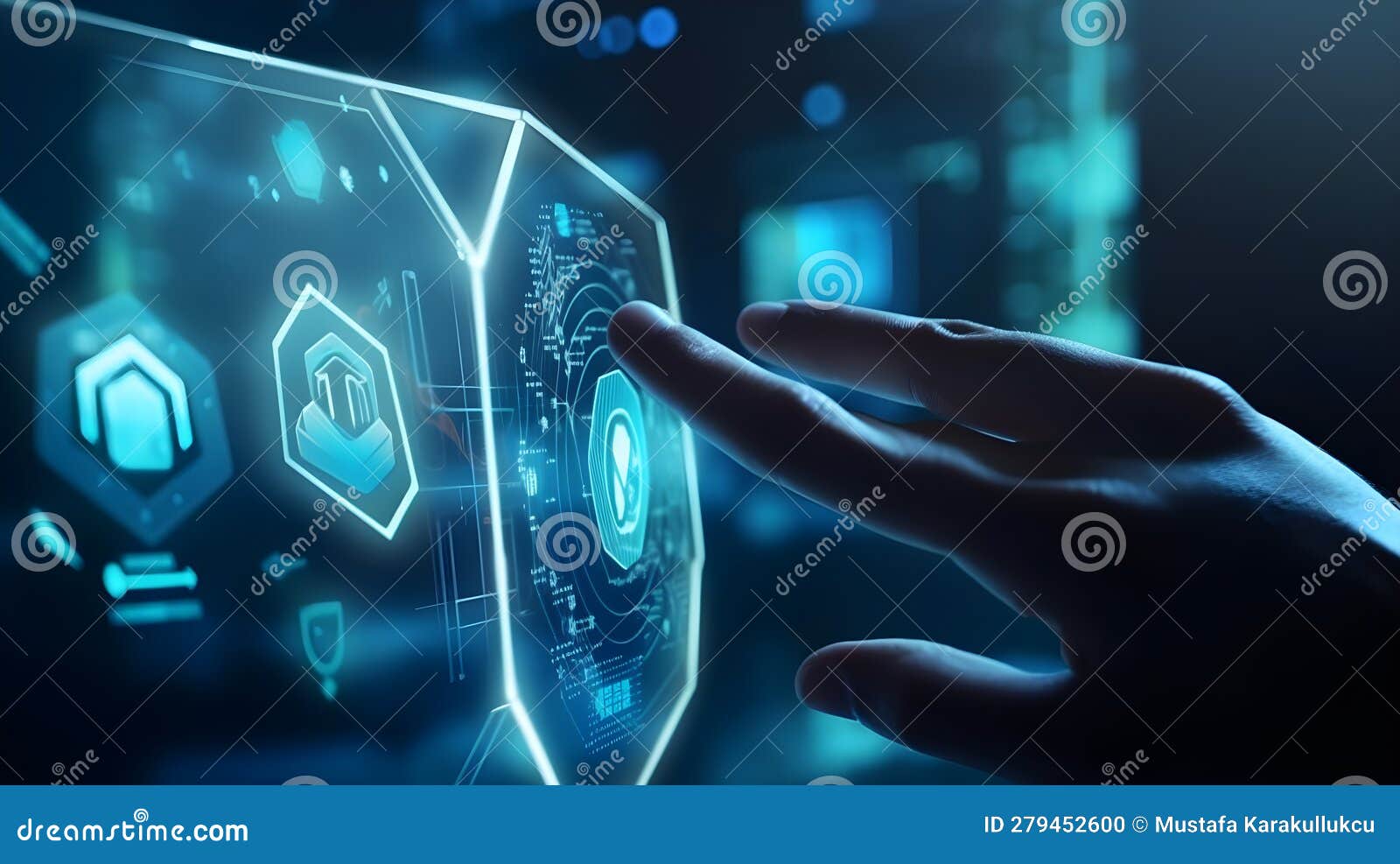 Digital Defense: Human Interaction Securing the Cyber Frontier Stock ...