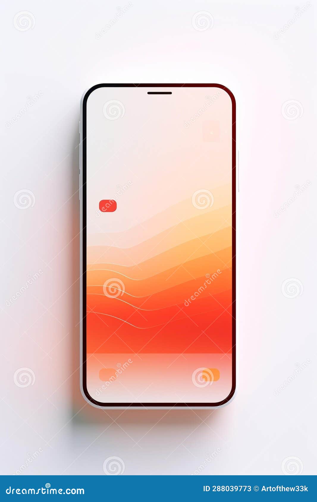 Digital Deluge: Vibrant Mobile Notifications on Glossy White Surface ...