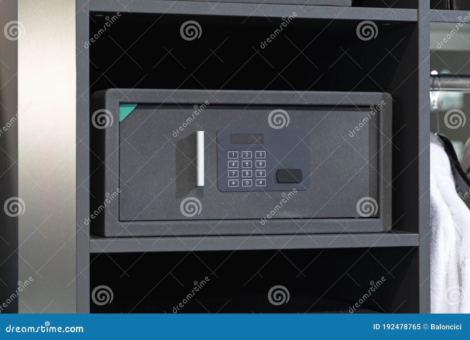 Digital Deposit Safe stock image. Image of lock, numeric - 192478765