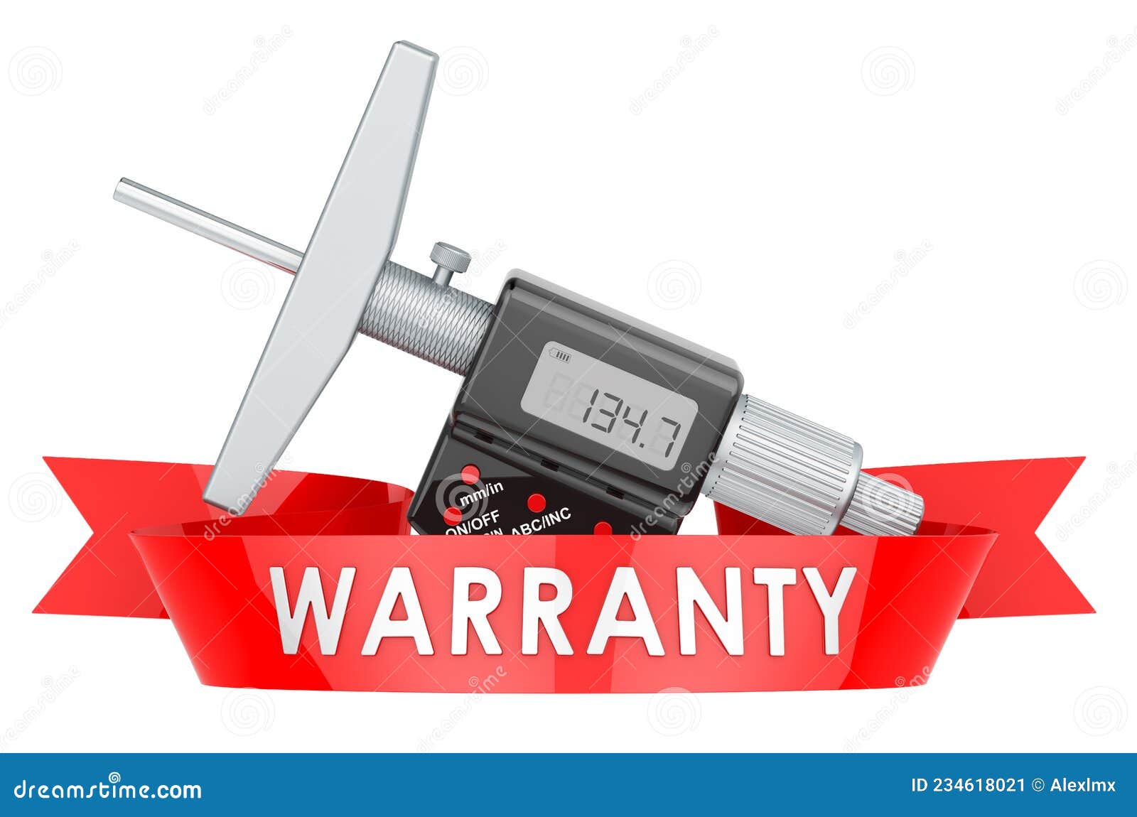 Digital Depth Micrometer Inside Cardboard Box, Delivery Concept. 3D ...