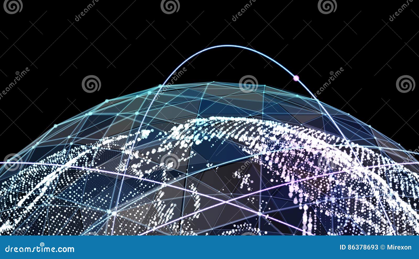 Digital Design of a Global Network Stock Image - Image of abstract ...