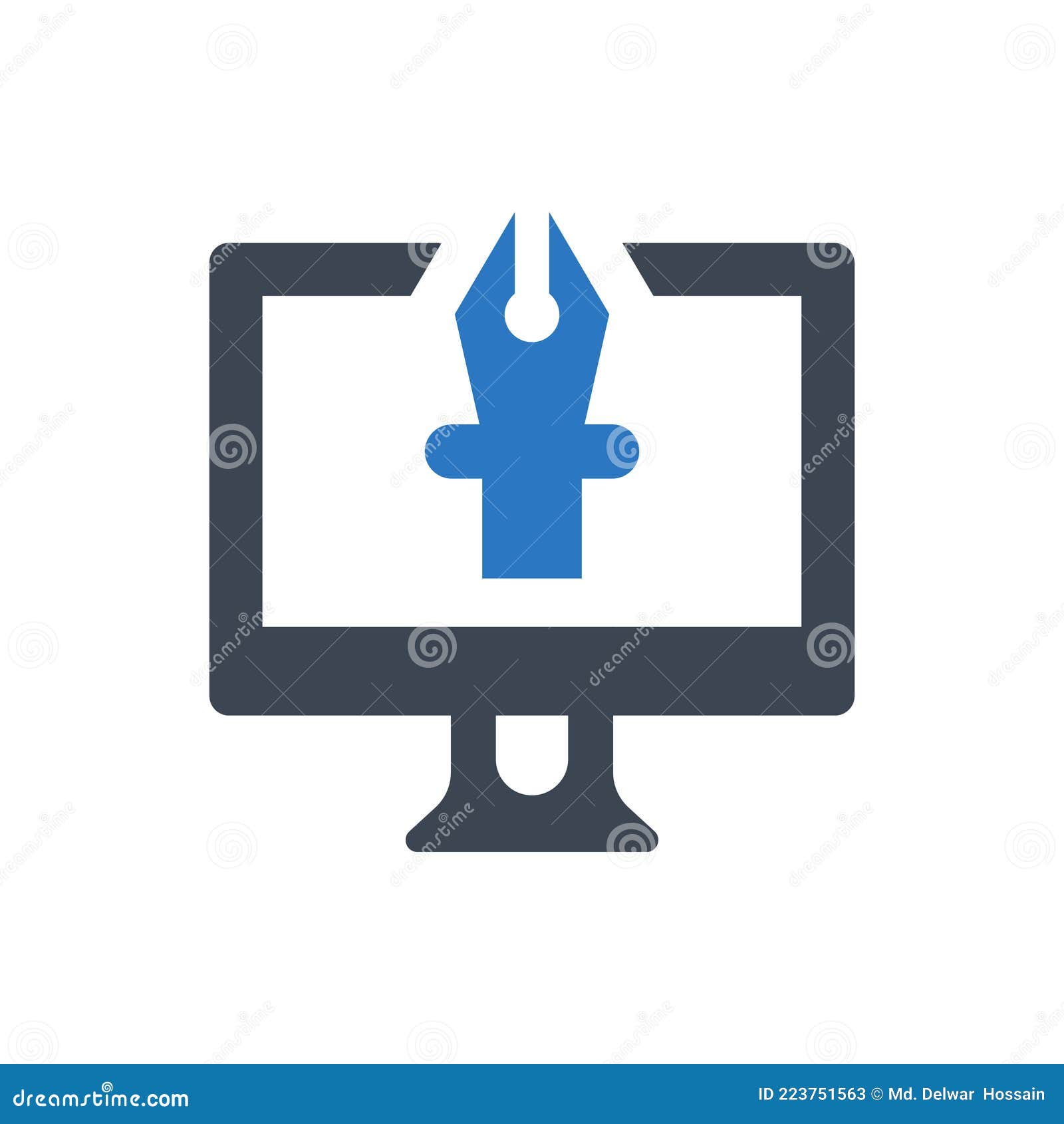 Digital design icon stock vector. Illustration of digital - 223751563