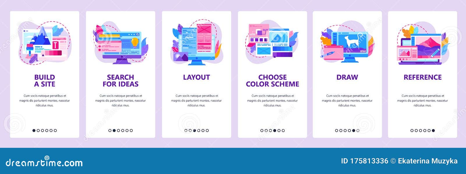 Digital Design and Illustration. Graphic Tablet Drawing. Website Layout ...