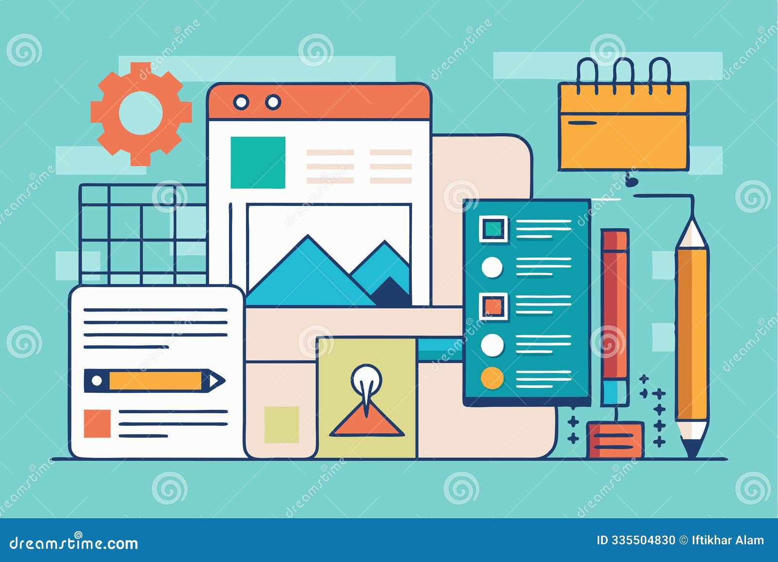 A Digital Design Layout Features Essential Planning Tools, Templates ...