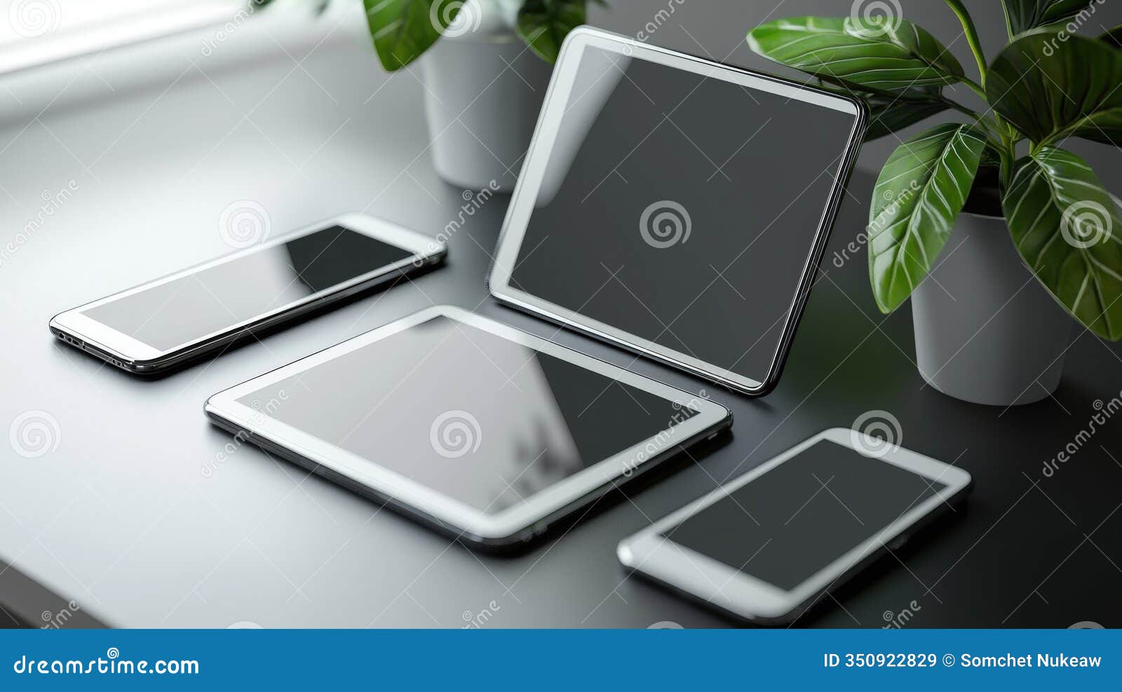Digital Design Mockup Template Minimalist Prototype Showcasing Multiple ...