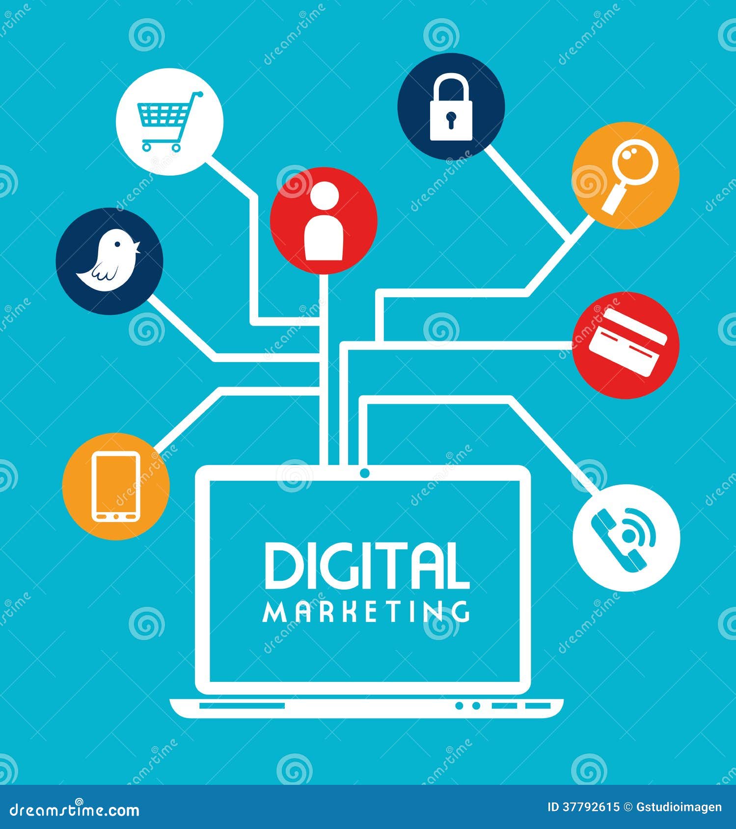 Digital design stock vector. Illustration of dynamic - 37792615