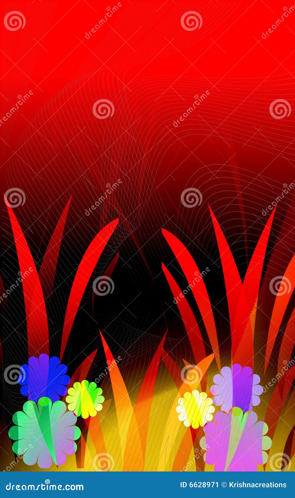 Digital Design in Red Background Stock Illustration - Illustration of ...