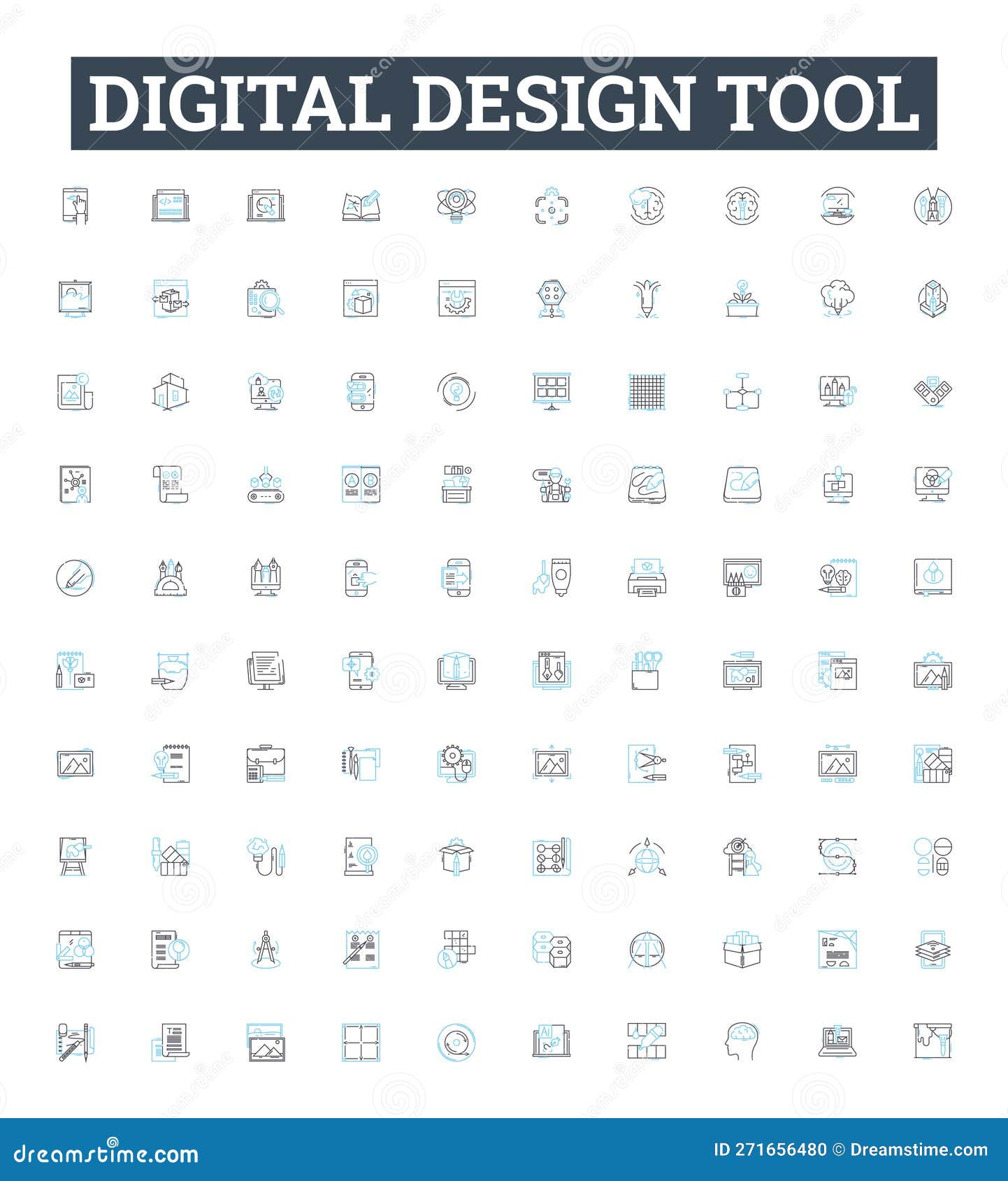 Digital Design Tool Vector Line Icons Set. Digital, Design, Tool ... Digital Design Tool Vector Line Icons Set. Digital, Design, Tool ...