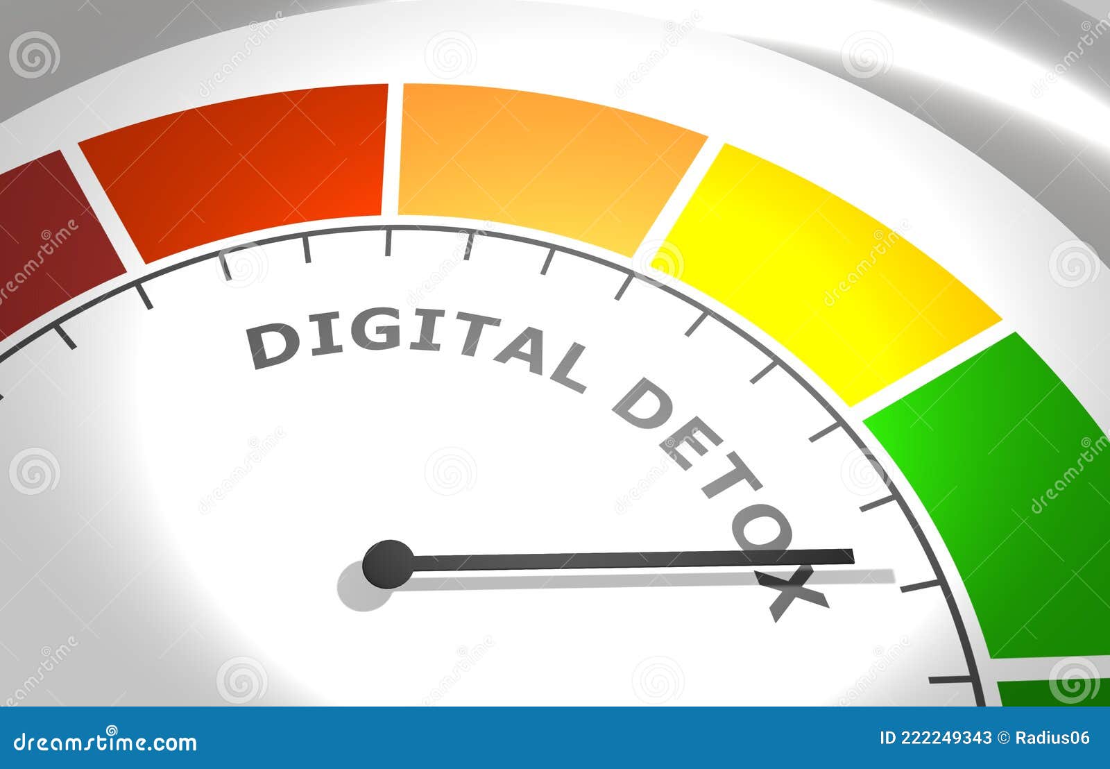 Digital Detox Concept Illustration. Addiction of Devices Stock ...