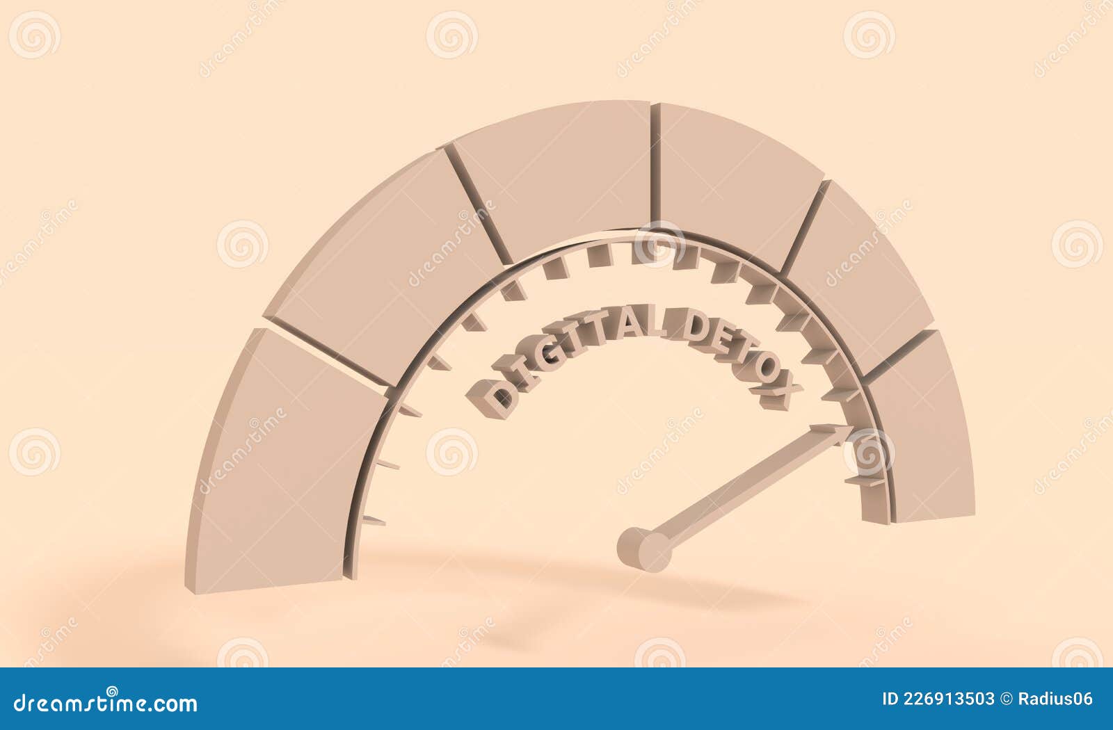 Digital Detox Concept Illustration. Addiction of Devices Stock ...