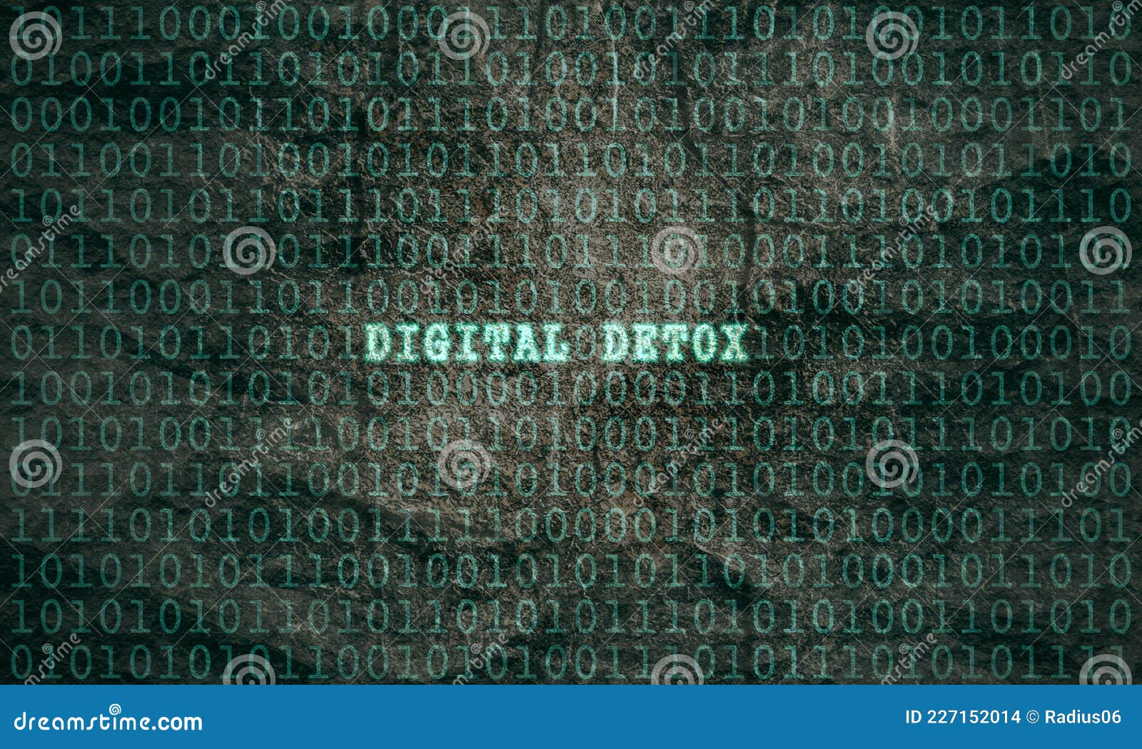 Digital Detox Concept Illustration. Addiction of Devices Stock ...