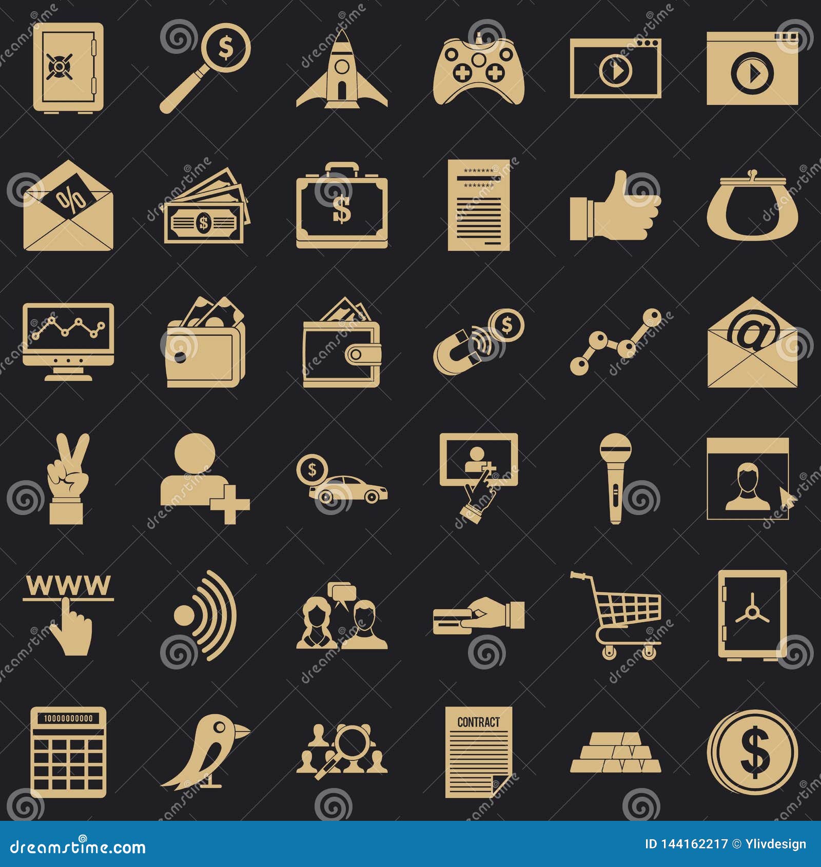 Digital Development Icons Set, Simple Style Stock Vector - Illustration ...