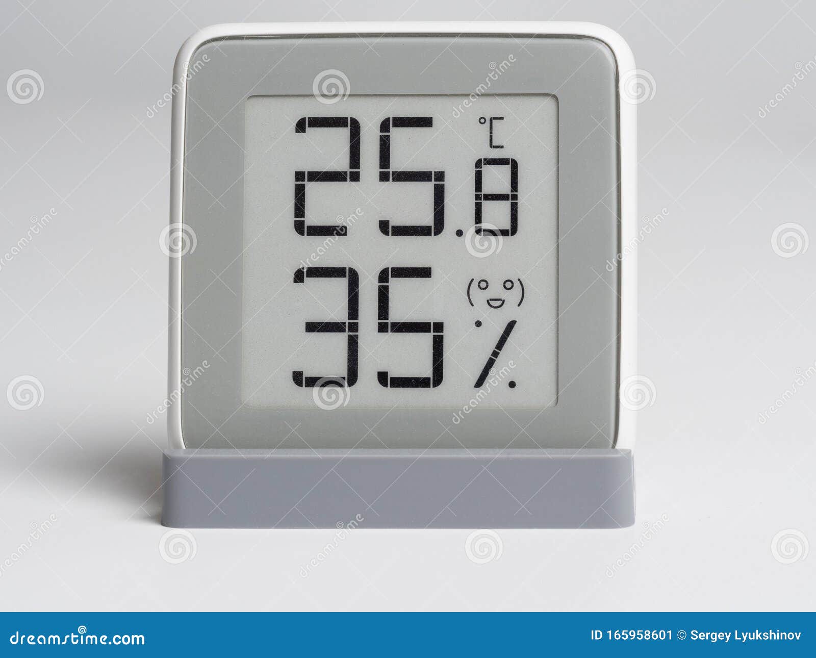 Digital Device for Determining the Humidity and Temperature Stock Image ...