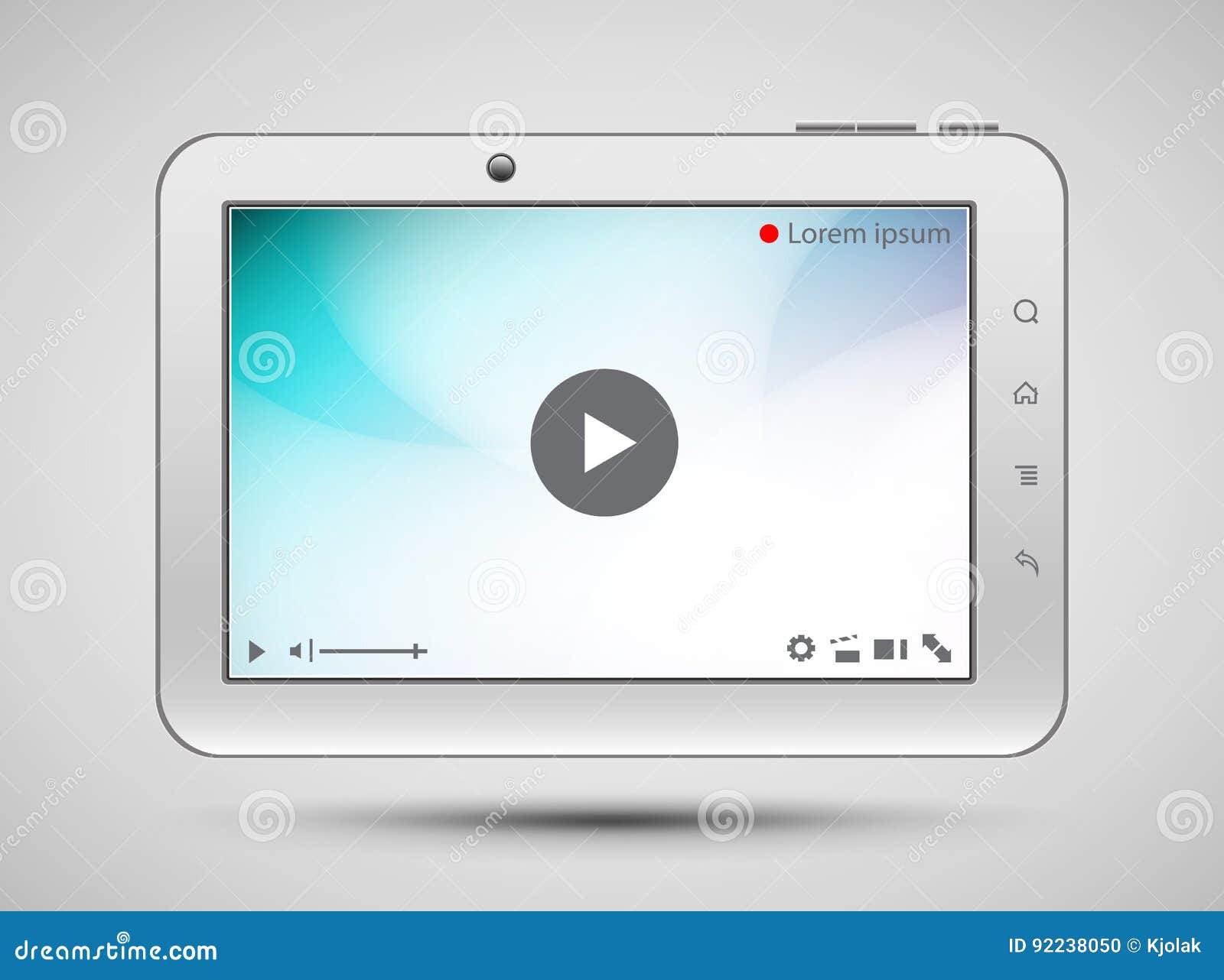 Digital devices banner stock vector. Illustration of shape - 92238050