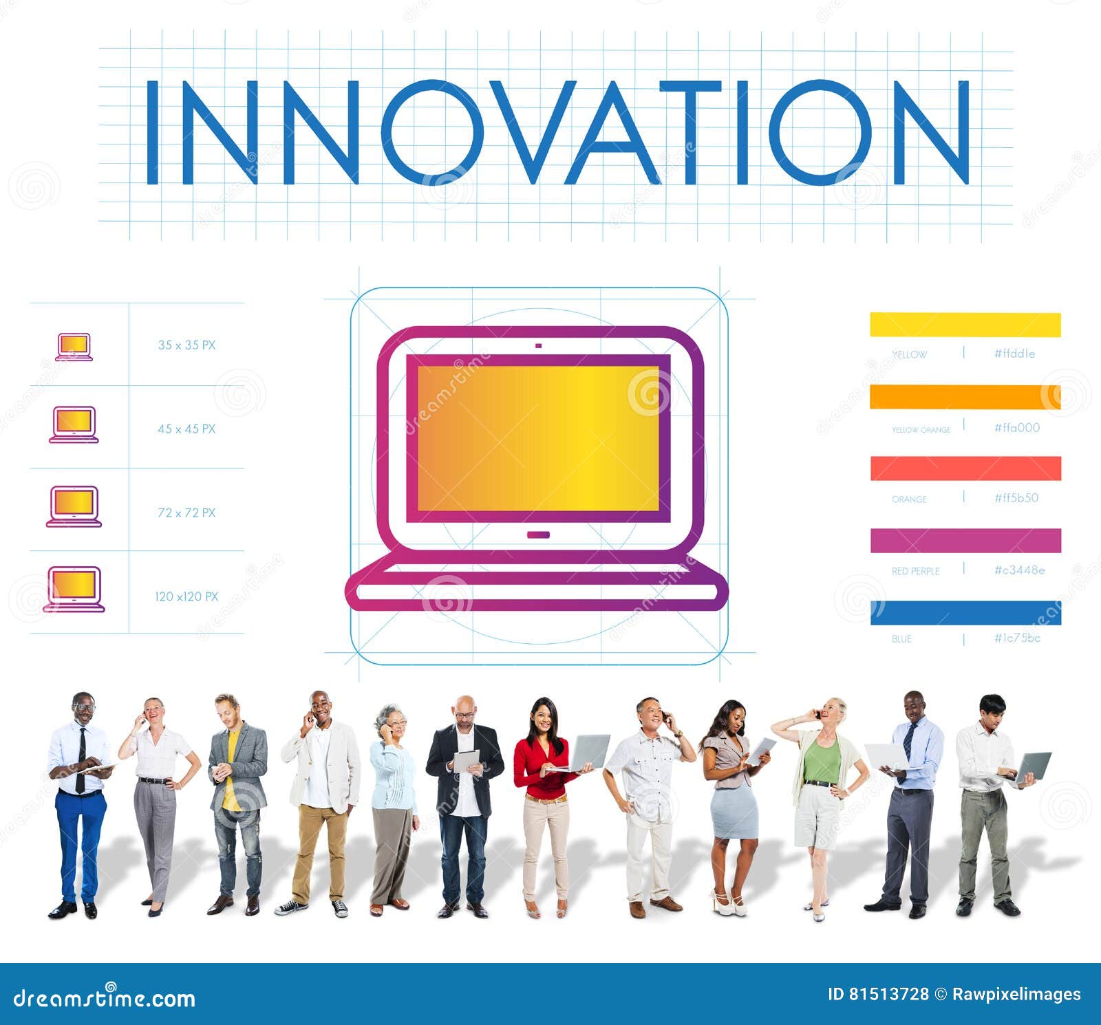 Digital Devices Innovation Multimedia Concept Stock Photo - Image of ...