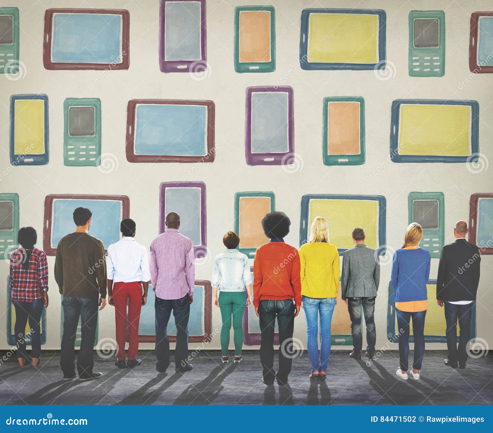 Digital Devices Technology Graphics Connection Concept Stock Photo ...