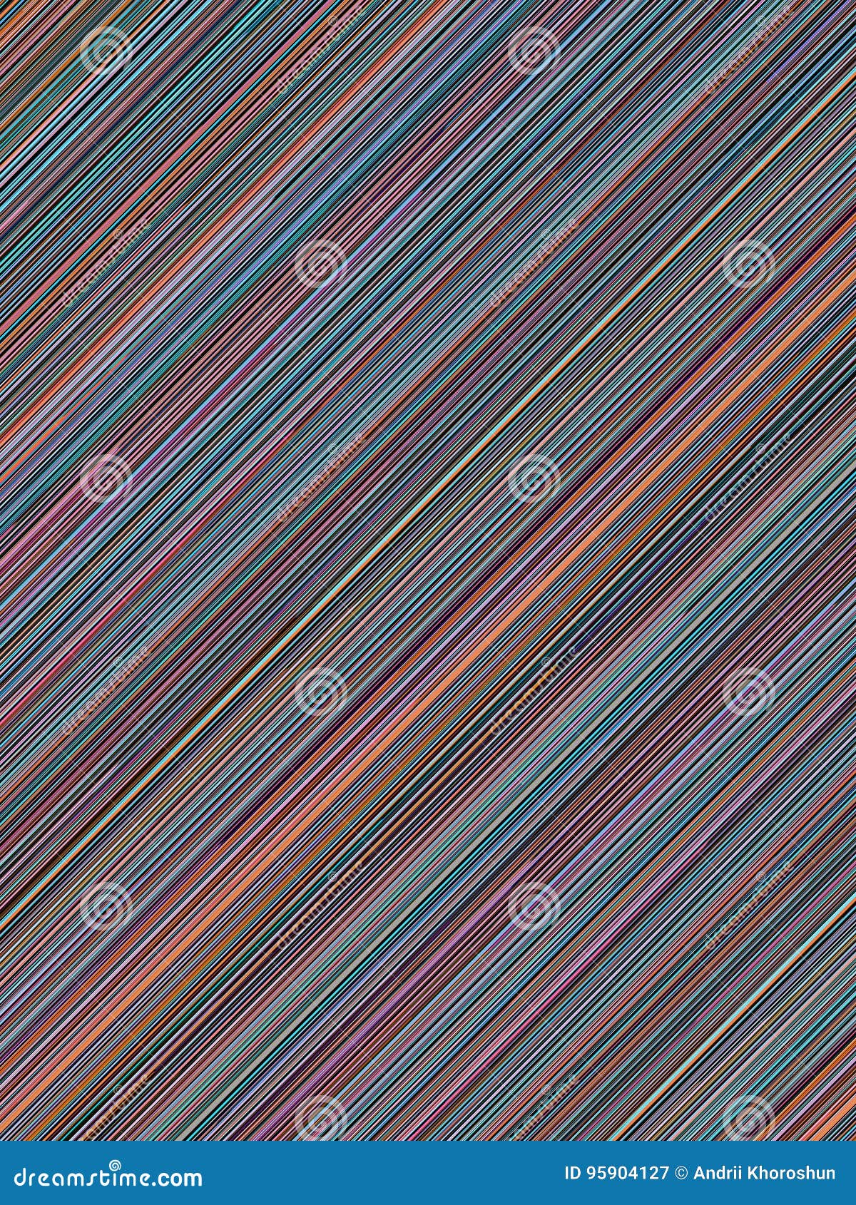 Digital Diagonal Colored Lines Abstract Background. 3d Rendering Stock ...