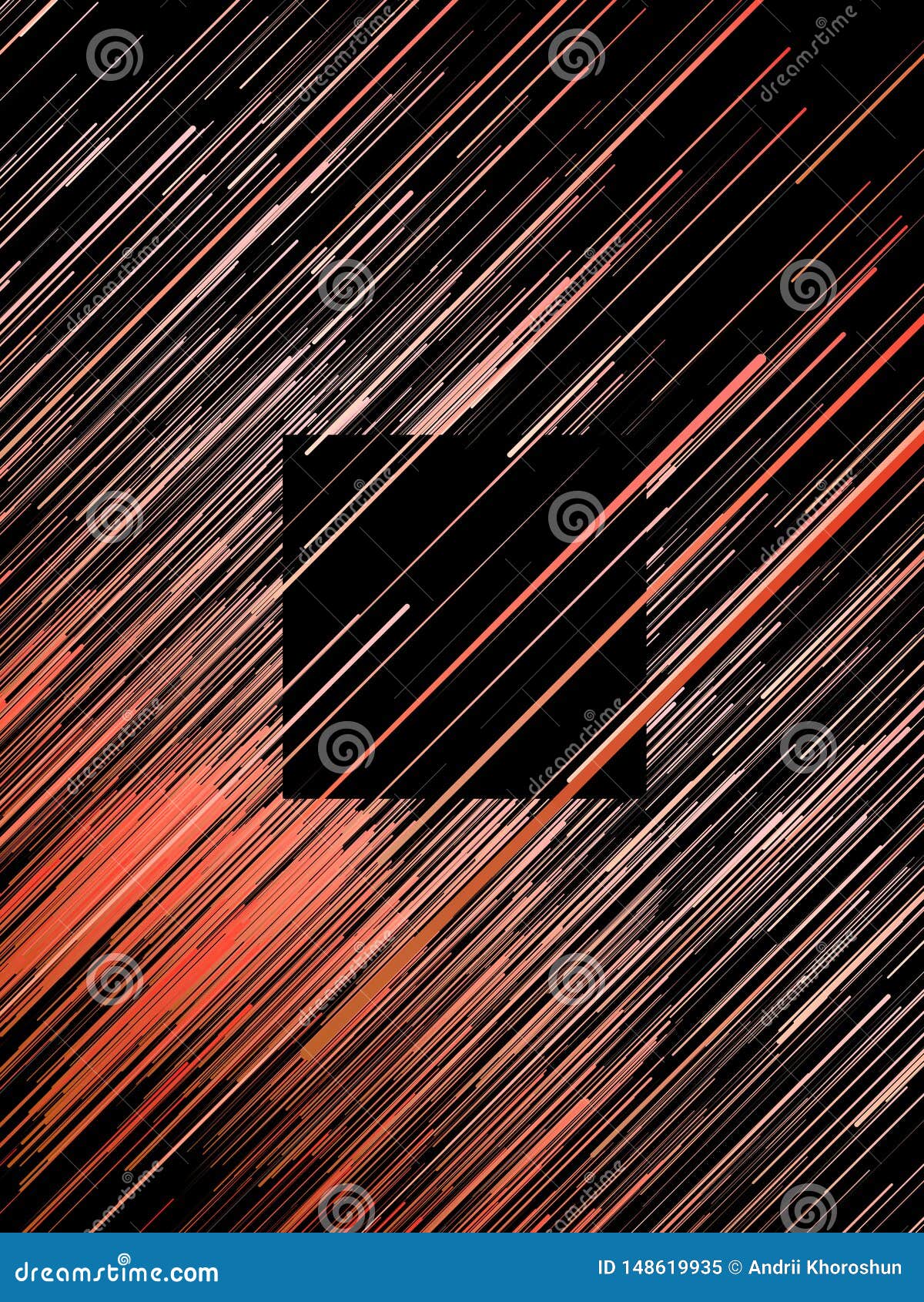 Digital Diagonal Orange Lines Abstract Background. Computer Generated ...
