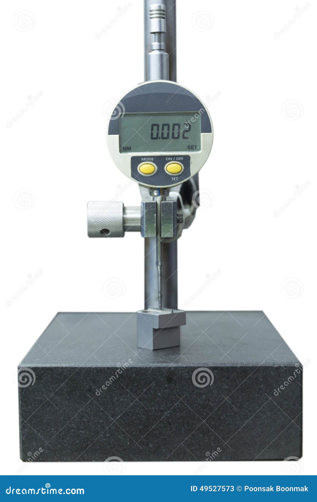 Digital Dial Gauge Measurement on Granite Table Isolate Stock Image ...