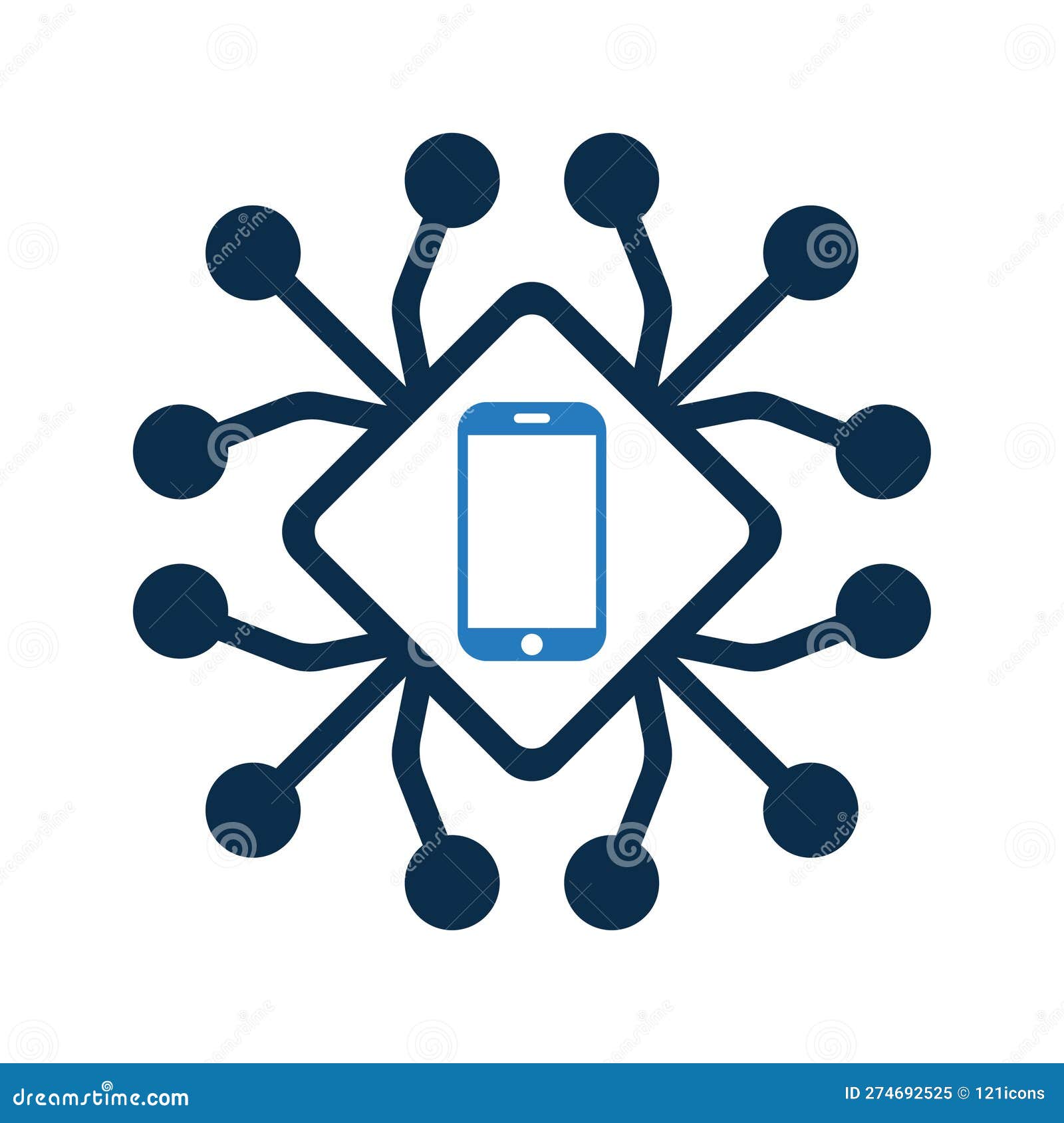 Digital, Digitization, Tech Icon Stock Illustration - Illustration of ...