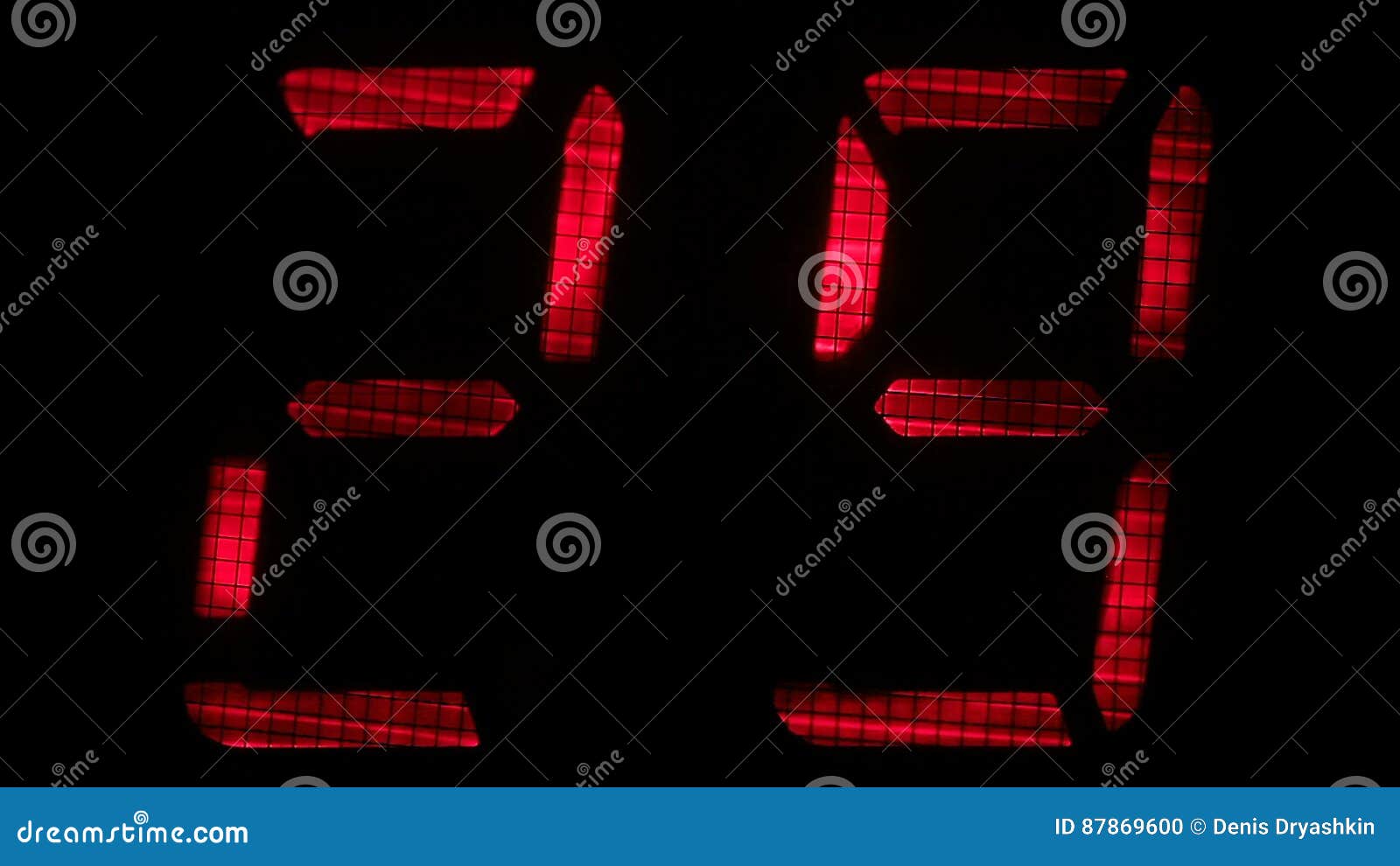 Digital Direct Reading Timer with 60 Seconds Interval, the Red Numbers ...