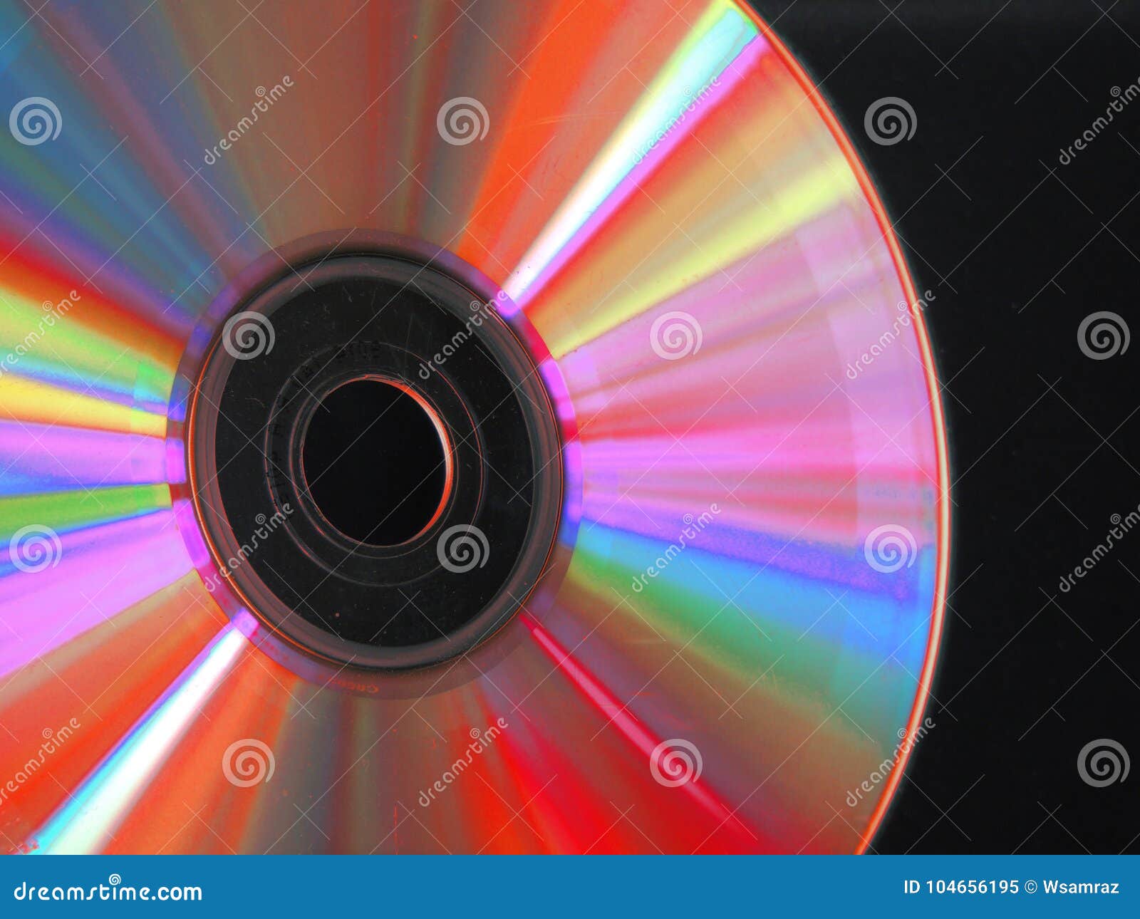 Digital Disc stock image. Image of rainbow, digital - 104656195