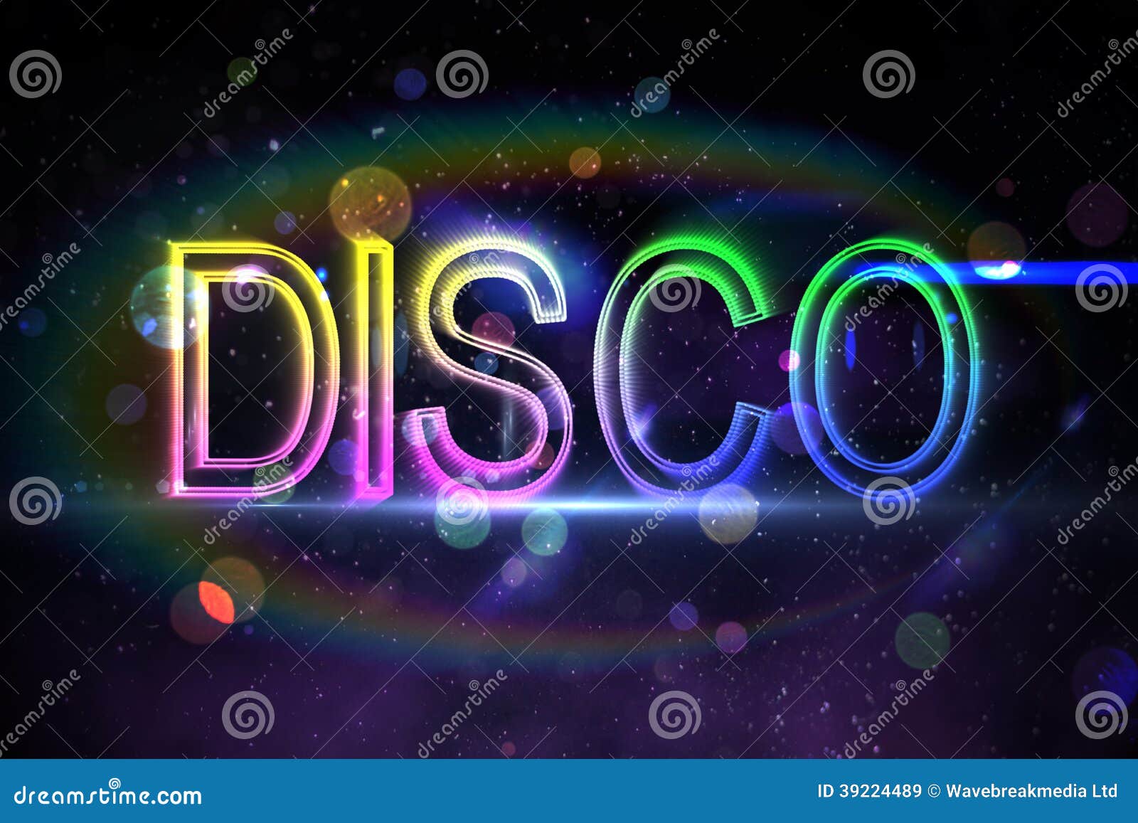 Digital disco text stock illustration. Illustration of text - 39224489
