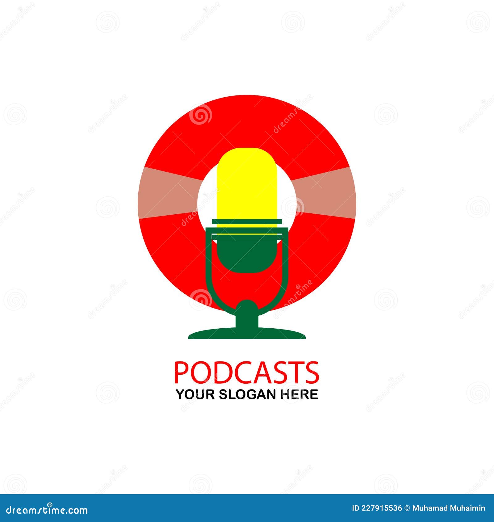 Digital Disk and Microphone Icon Logo Stock Vector - Illustration of ...