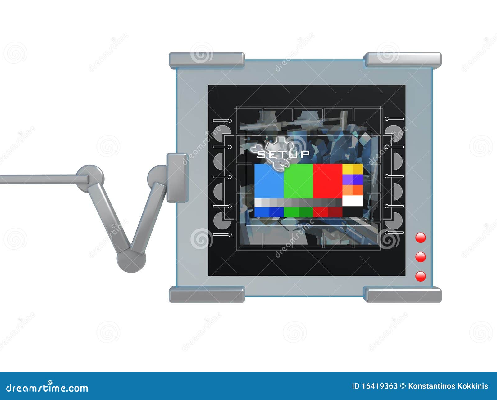 Digital Display Font Alphabet Letters And Numbers Cartoon Vector ...