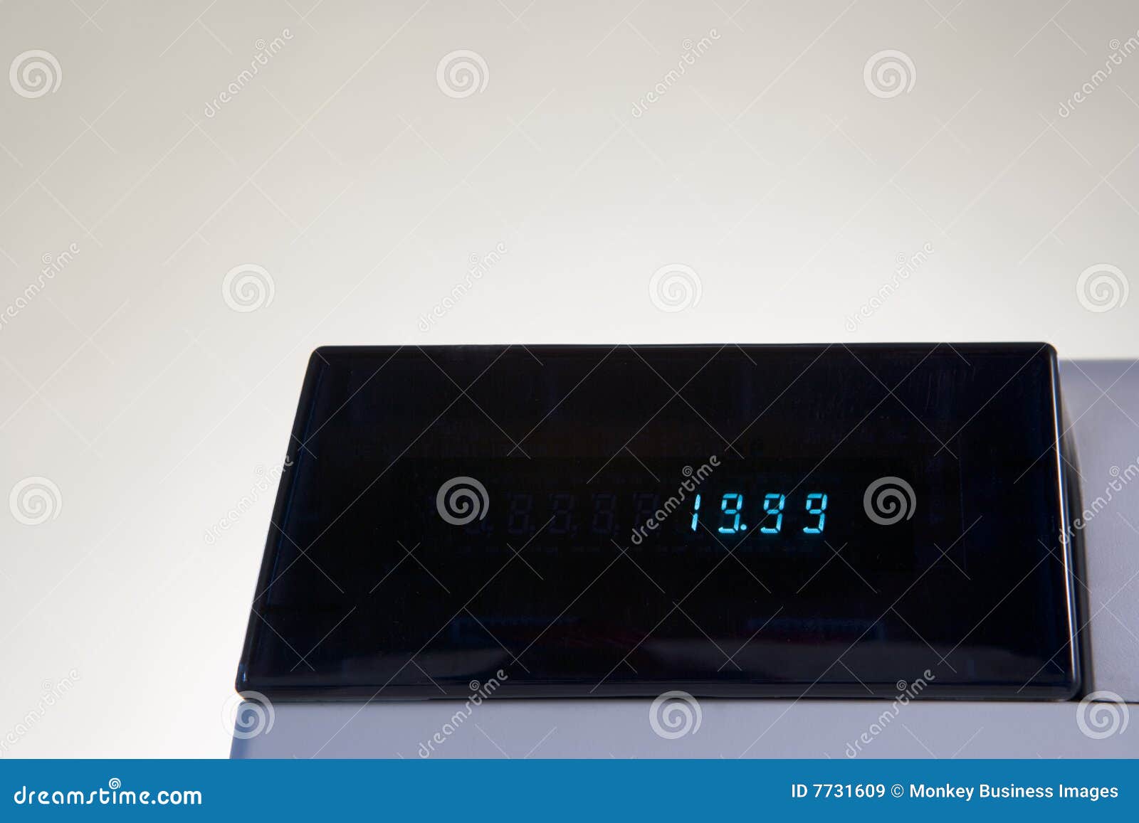 Digital Display of Cash Register Stock Image - Image of people, digital ...