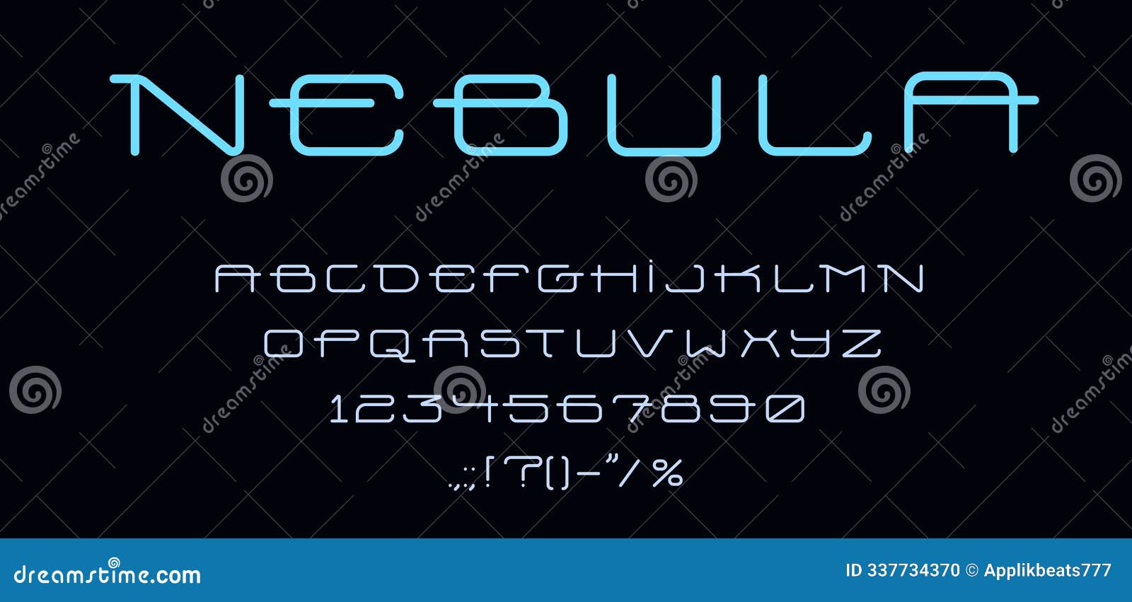 Digital Display Font, Tech Type Alphabet Letters Stock Vector ...