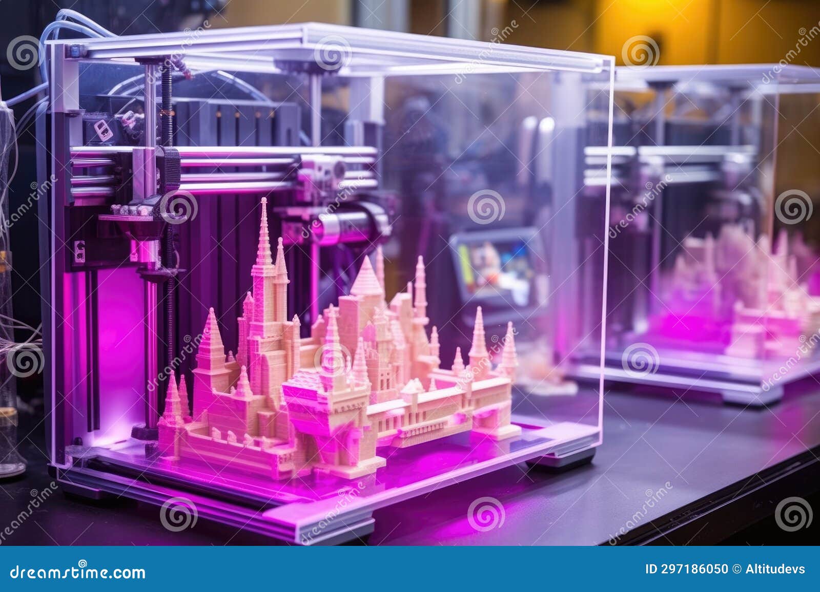 Digital Display on a Modern 3d Printer Stock Photo - Image of digital ...