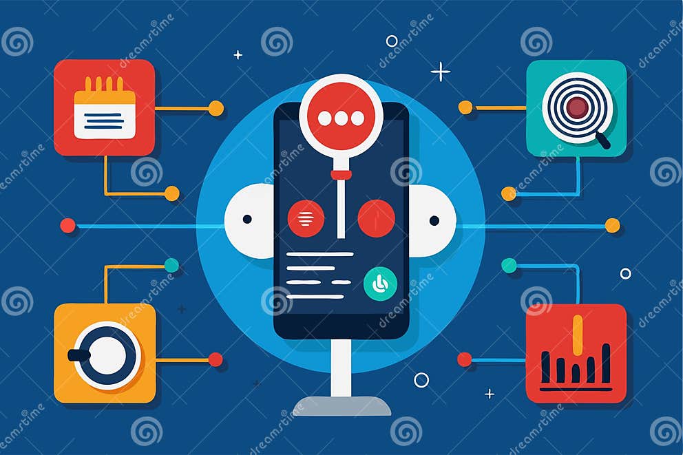 A Digital Display Presents a Customizable Voice Interface with Multiple Interactive Features and ...