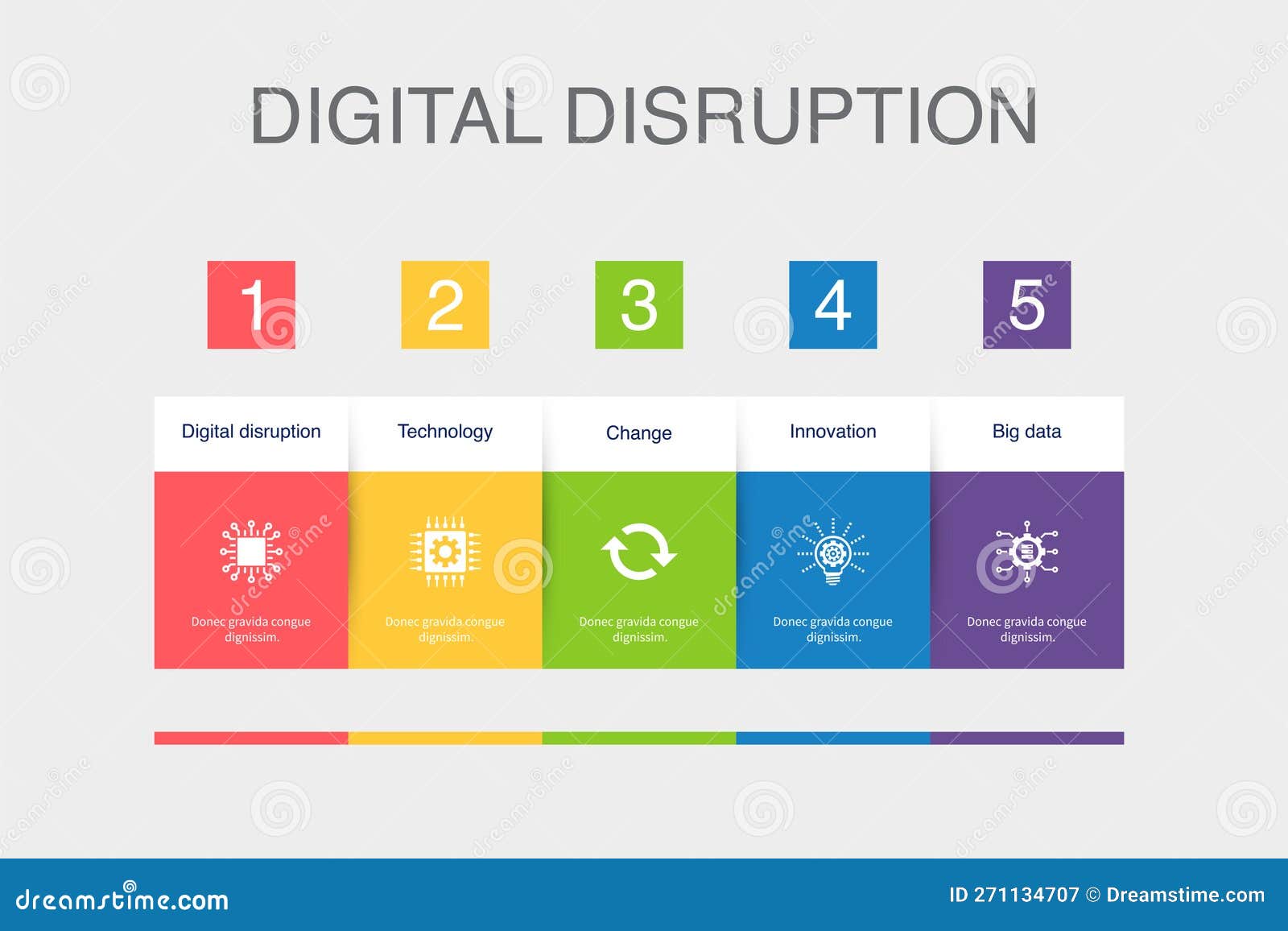 Digital Disruption, Technology, Change Stock Vector - Illustration of ...