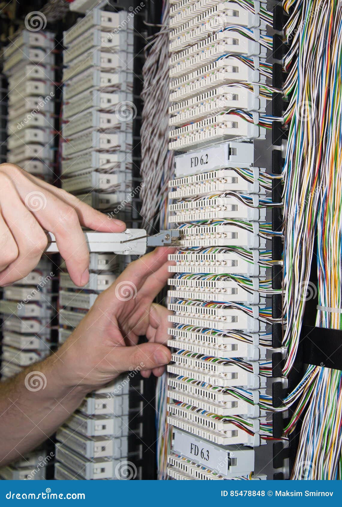 Digital Distribution Frame stock photo. Image of communications - 85478848