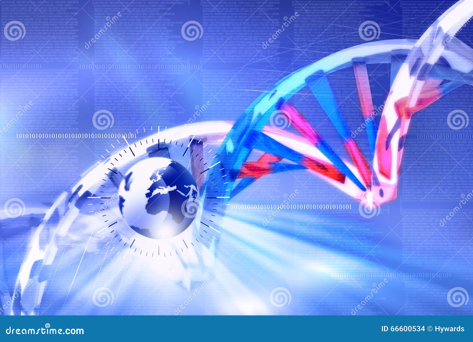 Digital dna-illustration stock illustrationer. Illustration av ...