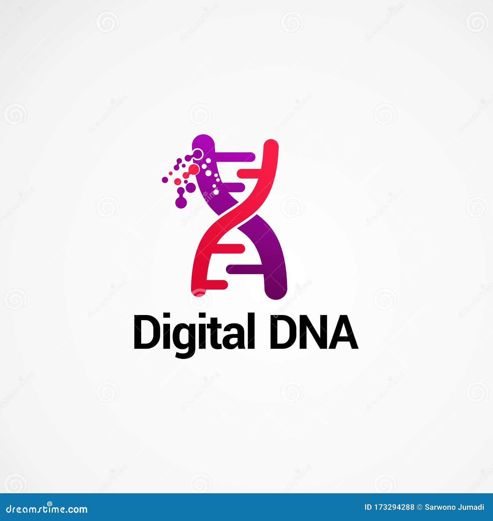 Digital DNA Logo Vector, Icon, Element, and Template for Company Stock ...