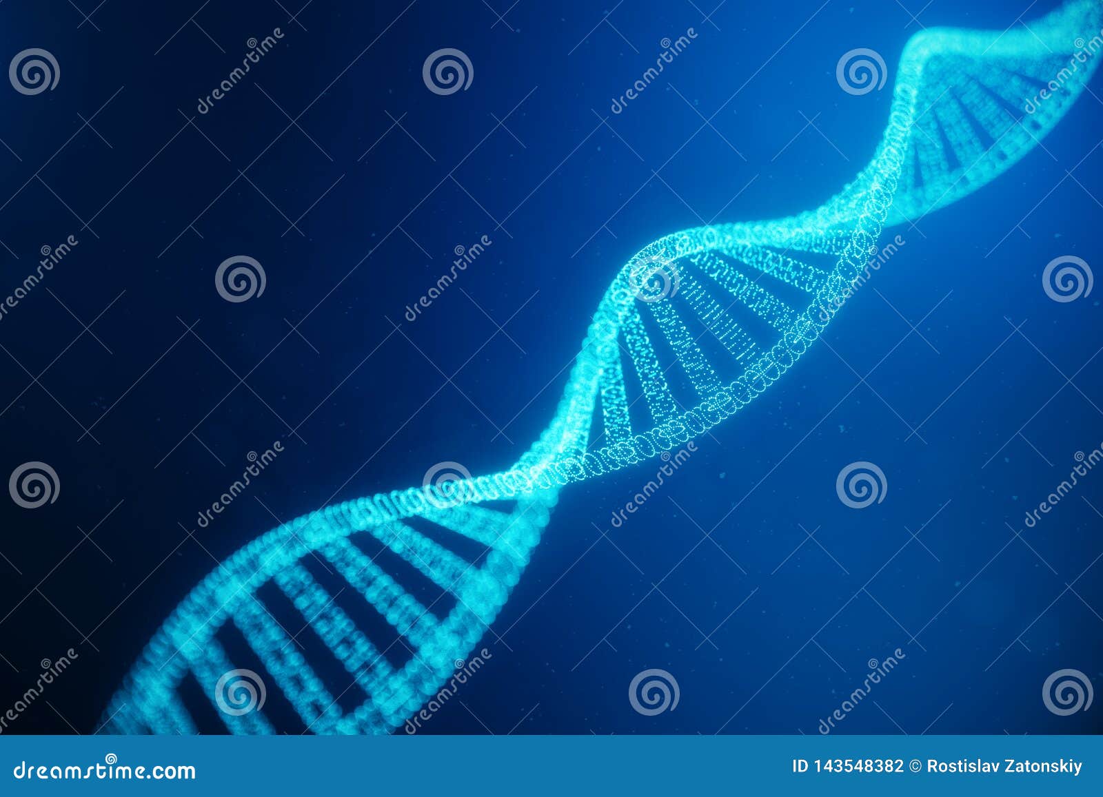 Digital DNA Molecule, Structure. Concept Digital Code Human Genome. DNA ...