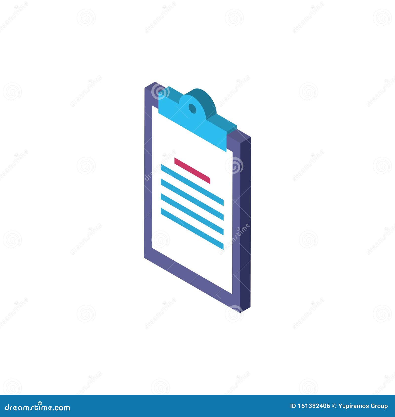 Digital Document Isometric Icon Vector Design Stock Vector ...