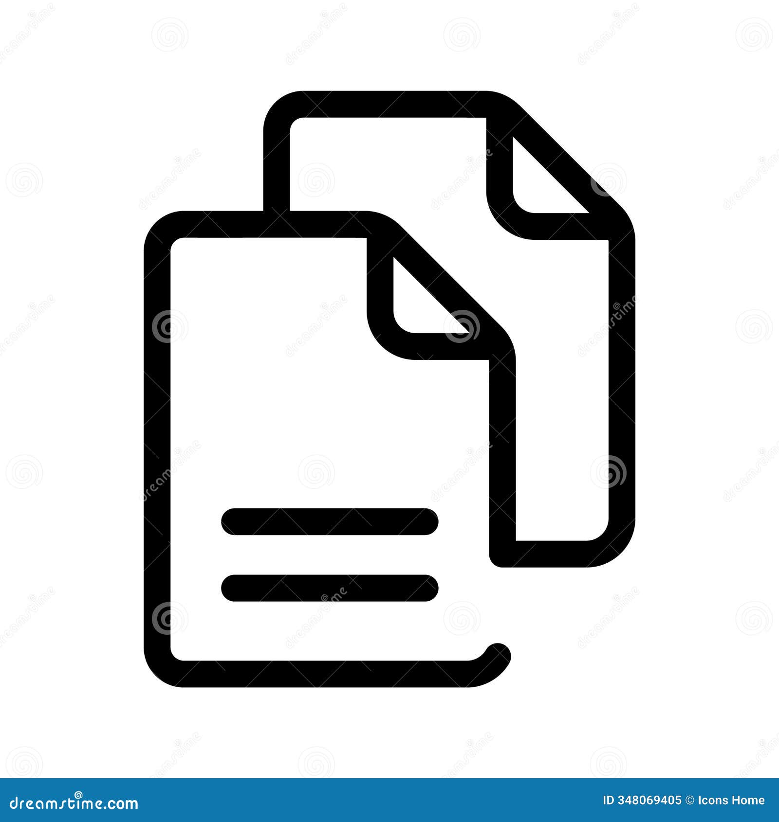 Digital Documents in Modern Style, Ready To Use Icon Stock Illustration ...