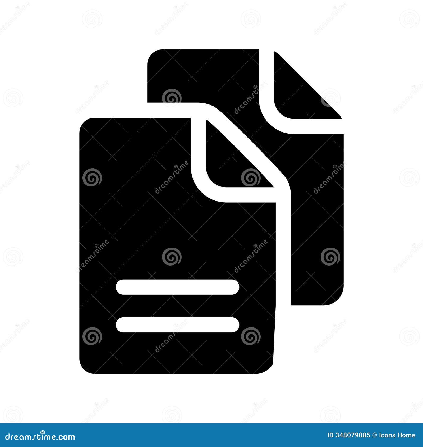 Digital Documents in Modern Style, Ready To Use Icon Stock Illustration ...