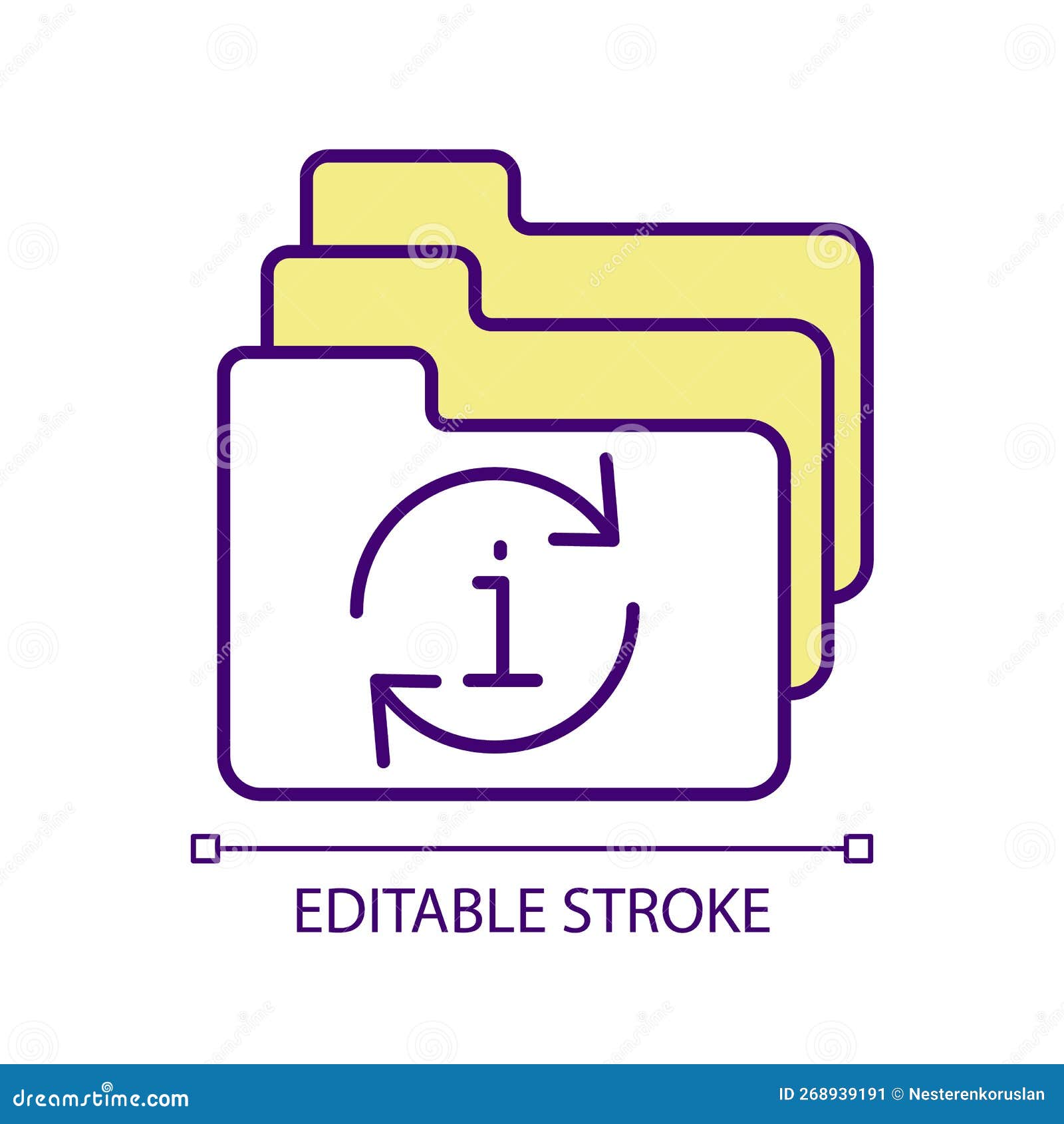 Digital Documents Update Process RGB Color Icon Stock Vector ...