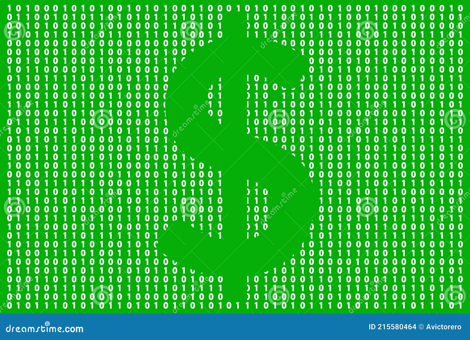 Digital Dollar Currency with One and Zero Binary Code Digit ...